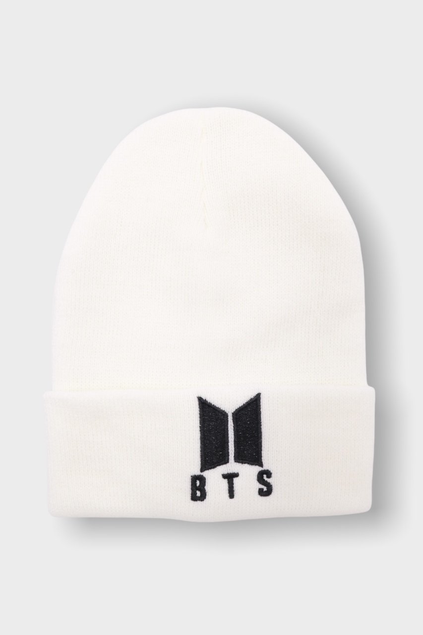 Bts White Beanie - Toongtow