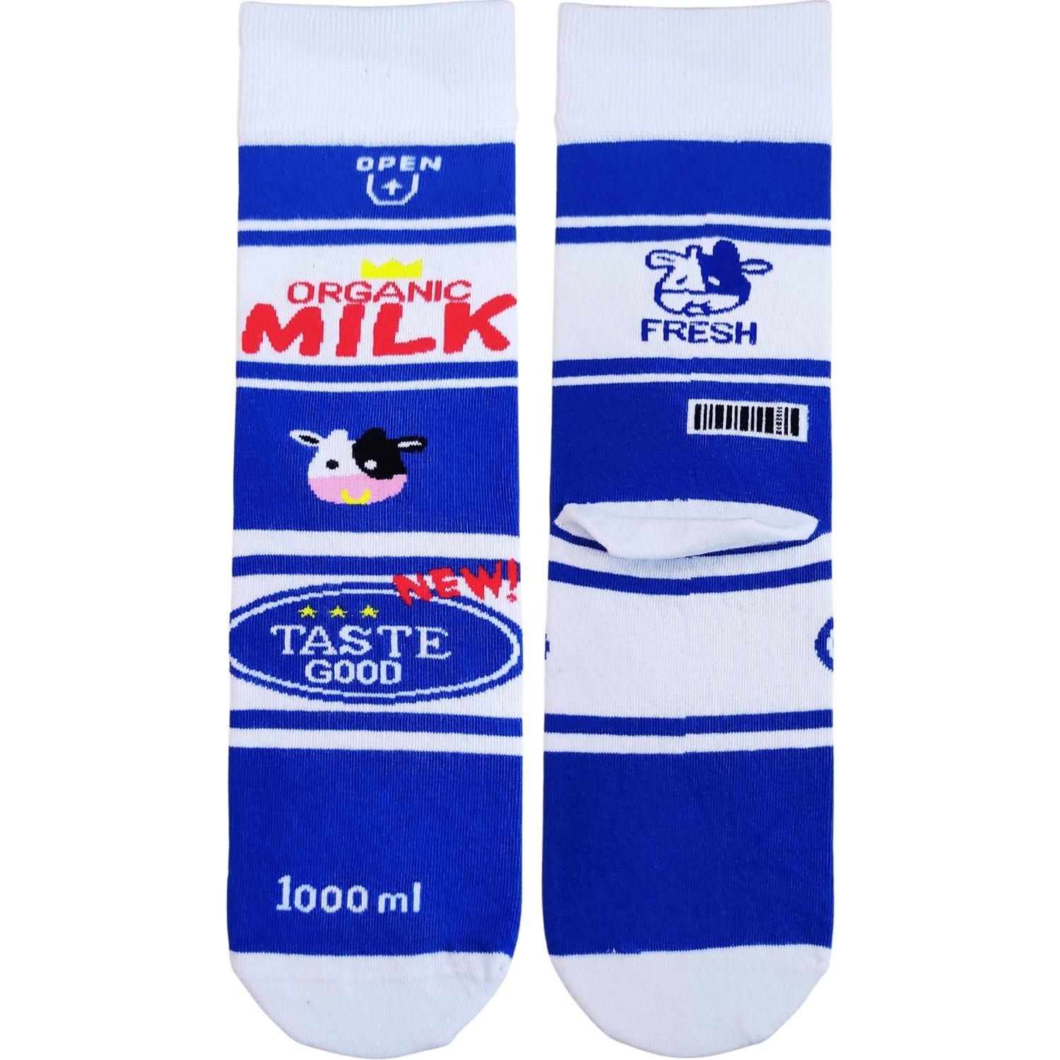 Organic Milk Write Long Socks - Toongtow
