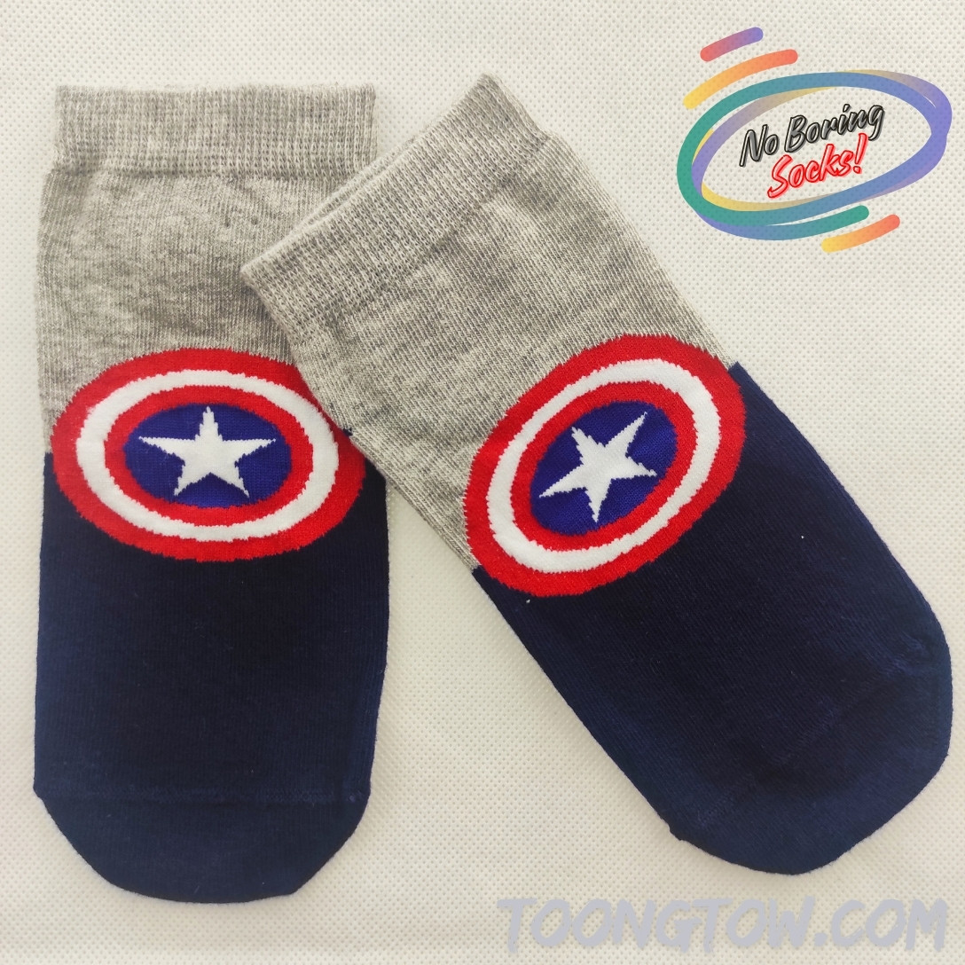 Captain America Ankle Socks - Toongtow