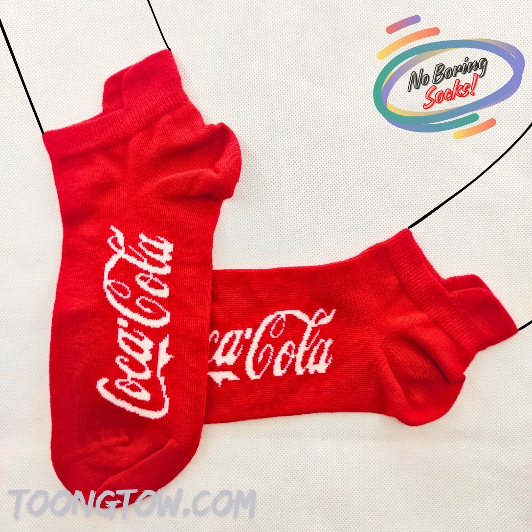 Coca Cola Low Cut Socks - Toongtow