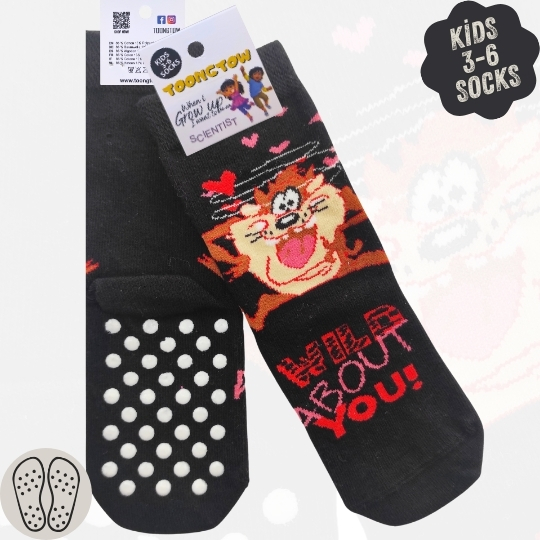 Tasmanian Devil Kids Socks - Toongtow